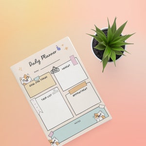 Daily Planner Printable, Quick Download, Fun Art, Printable Planner - Etsy