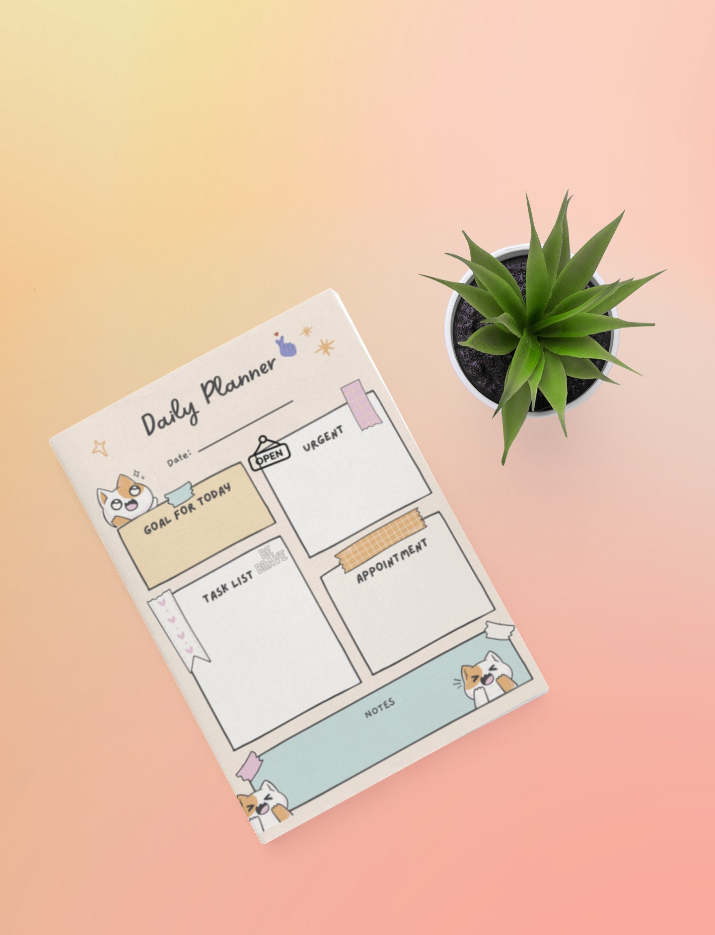 Daily Planner Printable, Quick Download, Fun Art, Printable Planner - Etsy