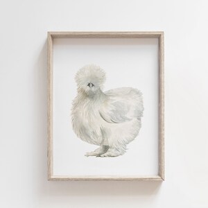 Set of 4 Chickens Watercolor Art Prints | Chicken Painting | Chicken ...