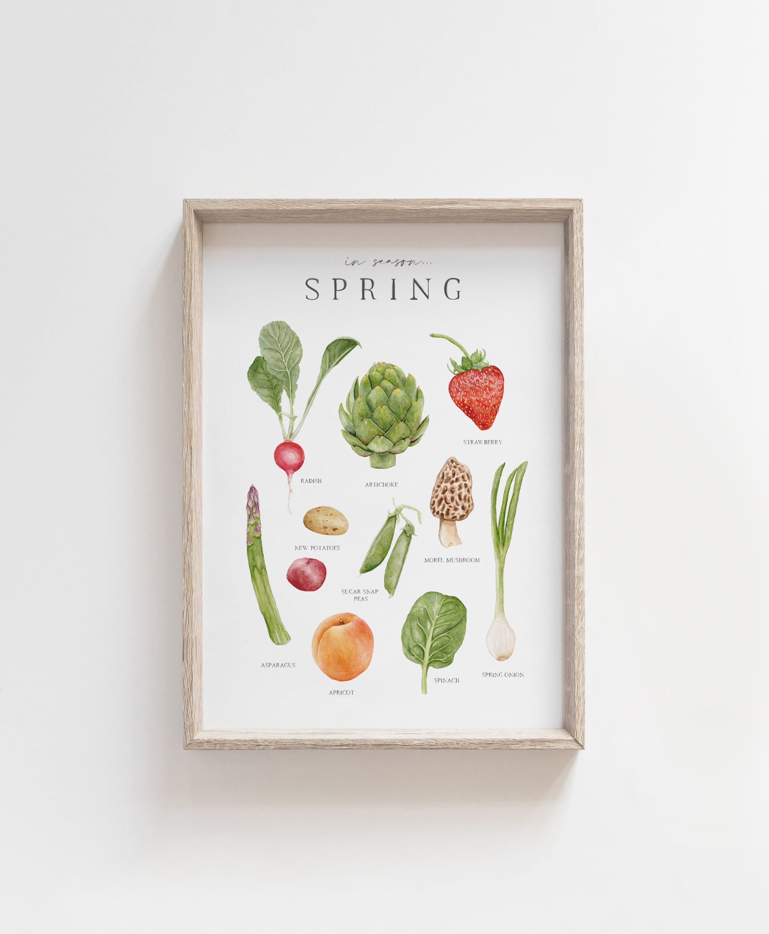 In Season: Spring | Local Seasonal Produce Chart | Seasonal Food ...