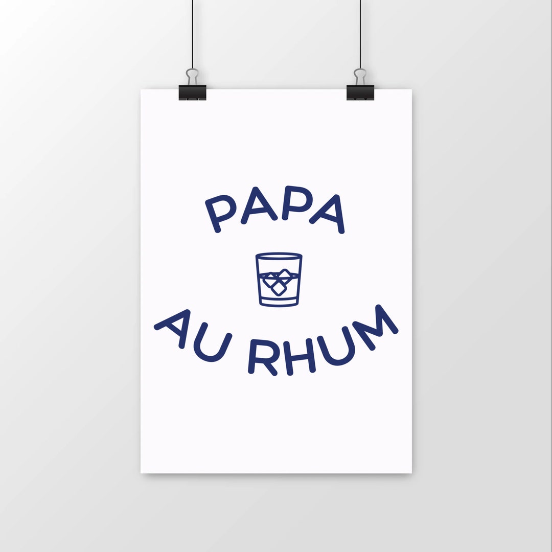 Poster daddy With Rum - Etsy