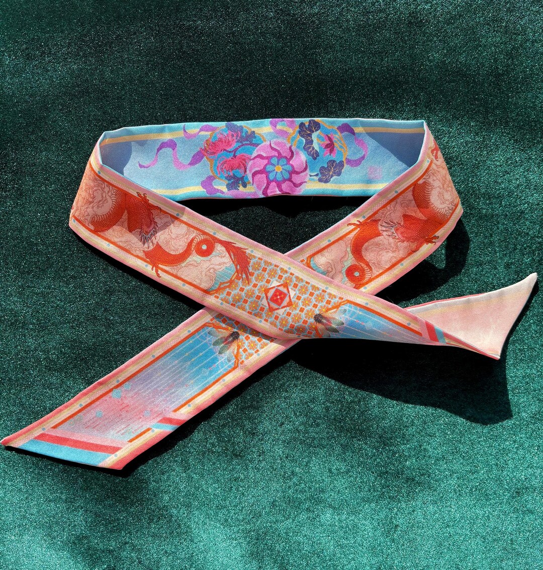 100% Mulberry Skinny Ribbon, Skinny Scarf, Ribbon Scarf, Neck Scarf ...