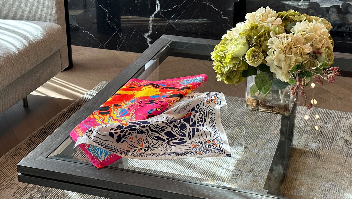 COTTON, Bandana, Neckerchief, Hair Scarf, Neck Scarf, Women's Scarf ...