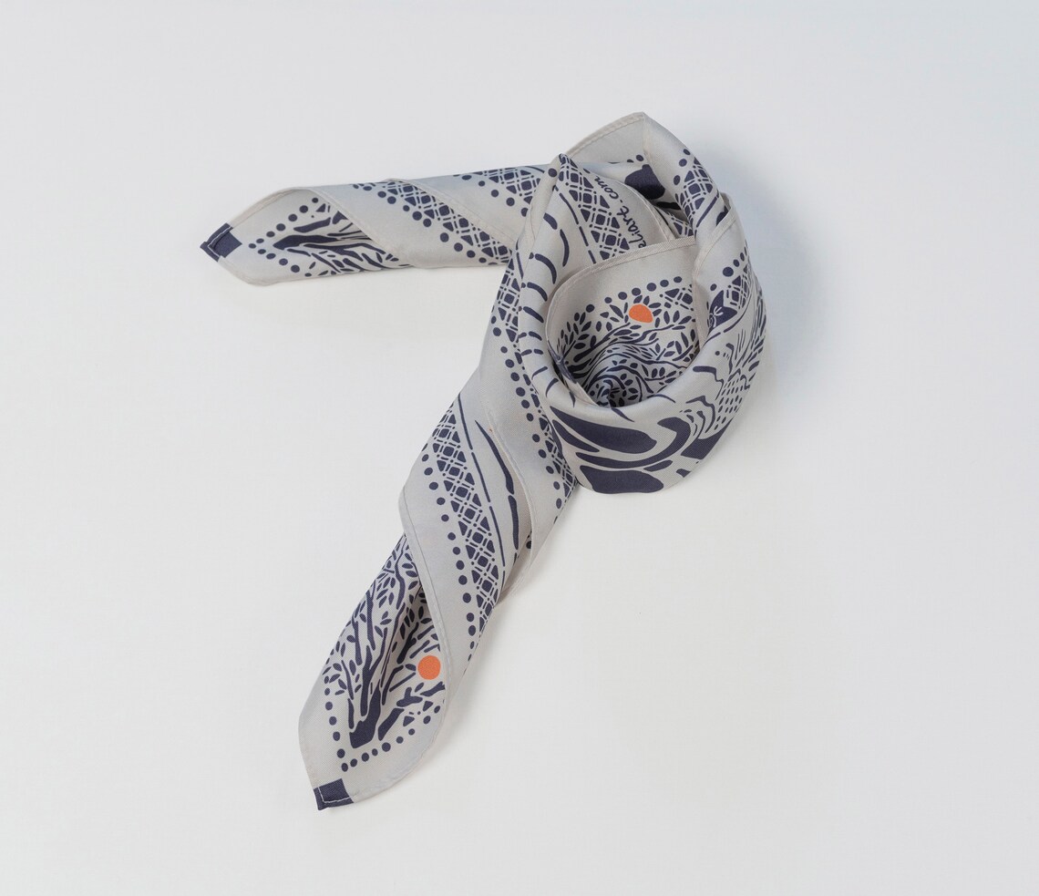 100% Silk, Bandana, Neckerchief, Hair Scarf, Neck Scarf, Women's Scarf ...