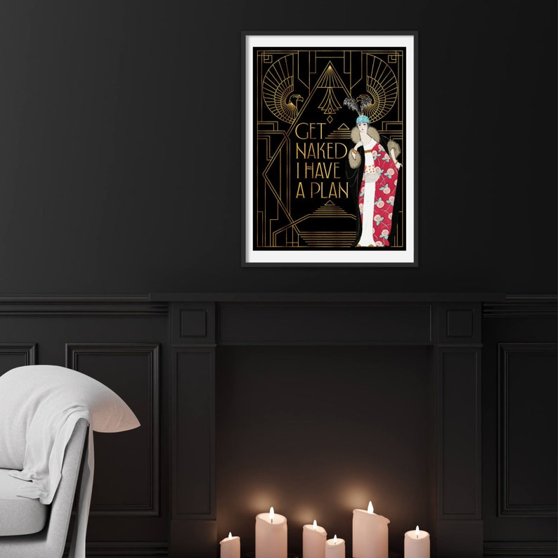 Funny Art Deco Bedroom Decoration Art Deco Bathroom - Etsy