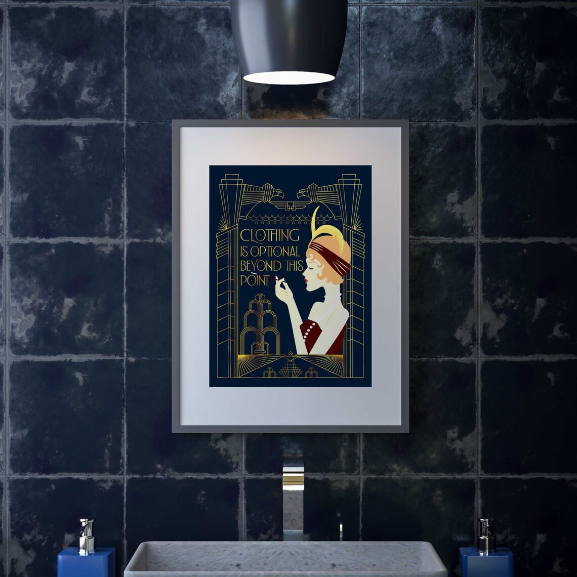 Art Deco Print Living Room Poster Art Deco Decor Preppy - Etsy