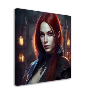 Gothic Décor Halloween Décor Vampire Art Print Gothic - Etsy