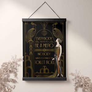 Art Deco Decor Print Funny Livingroom Poster Art Deco - Etsy