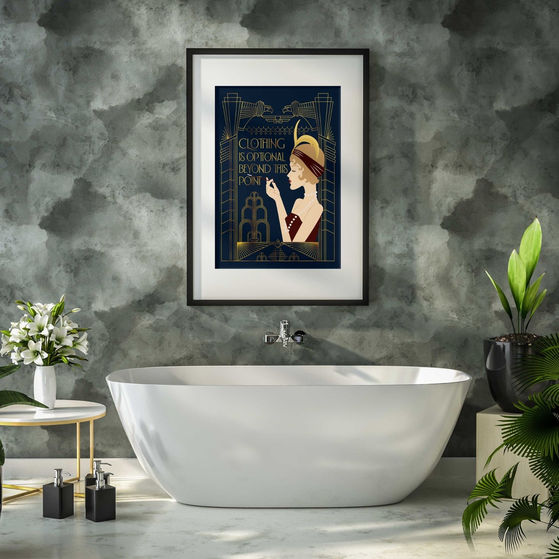 Art Deco Print Living Room Poster Art Deco Decor Preppy - Etsy