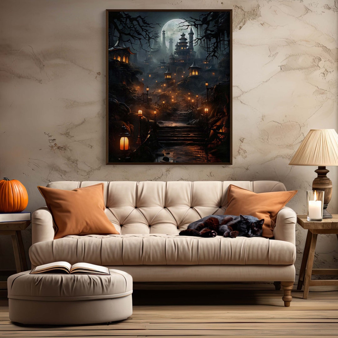Enchanting Fantasy Nature Wall Art - Dark Cottagecore Rustic Home Decor ...