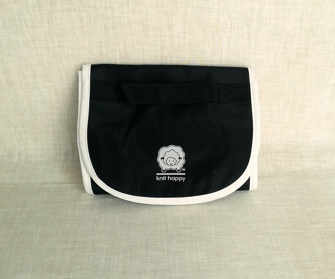 Knit Happy Fold up Needle and Notions Case, Knitting Needle Pouch, Roll ...
