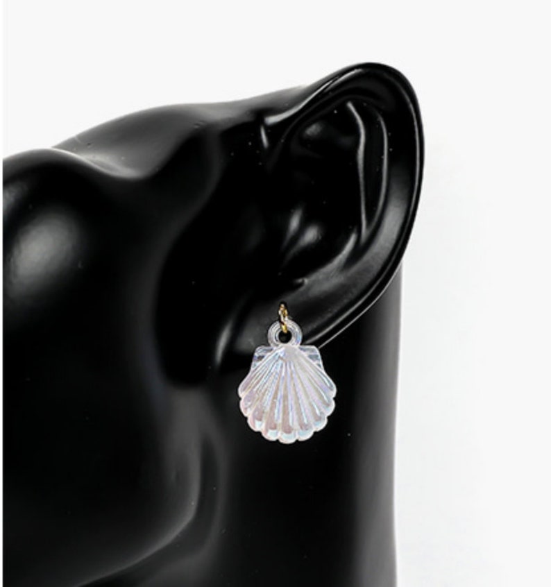 Seashell Earrings Shell Earrings Dangle Drop Shell Earrings - Etsy