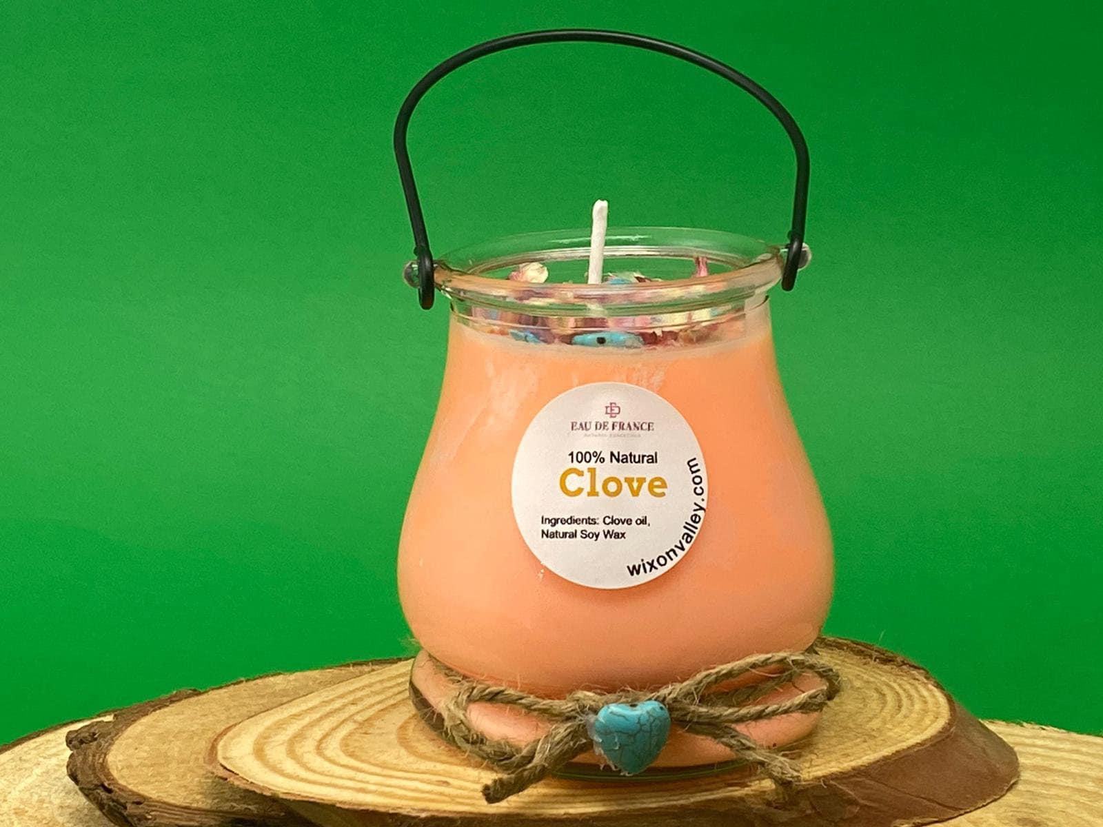 Clove candle in glass handle Scented Candles Scented Soy | Etsy