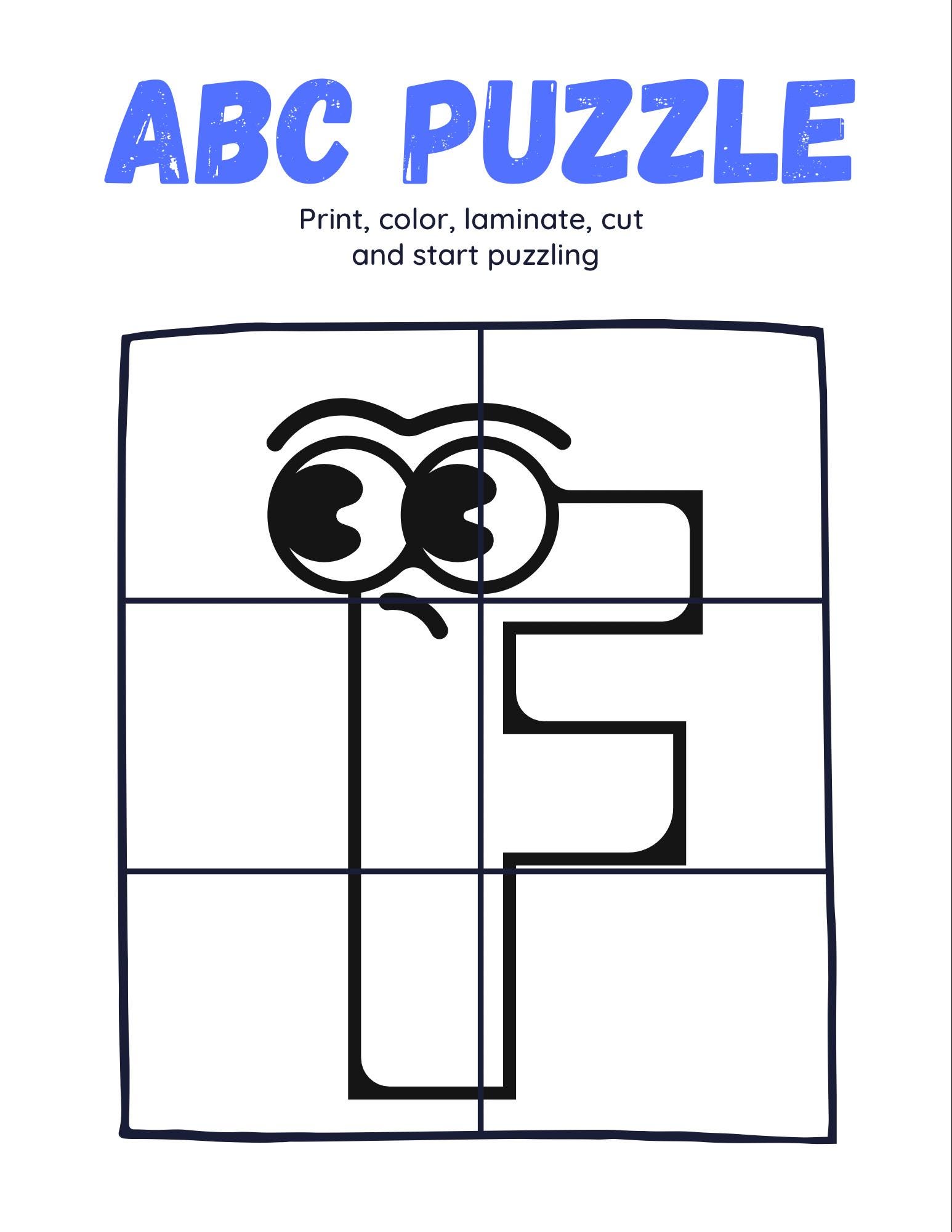 Alphabet Puzzle Printable | Home School Activity | Classroom Activity ...