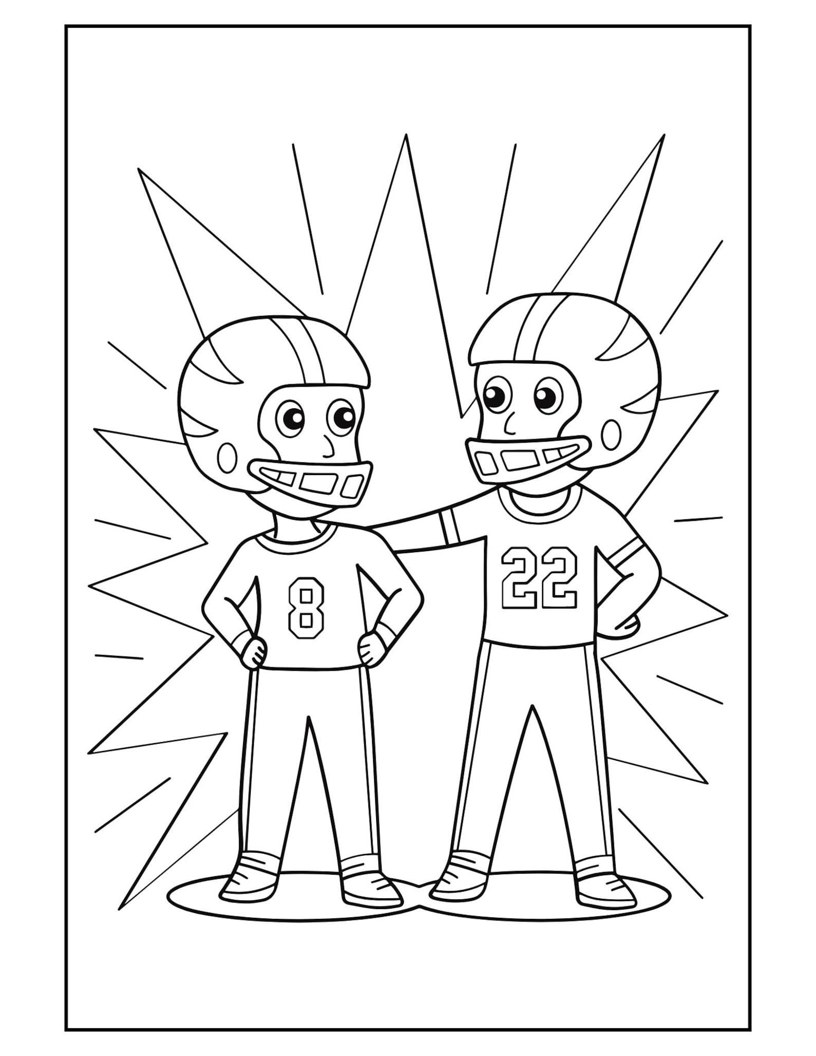 Football Coloring Sheets Printable Super Bowl Activity Sheets Chiefs Vs ...