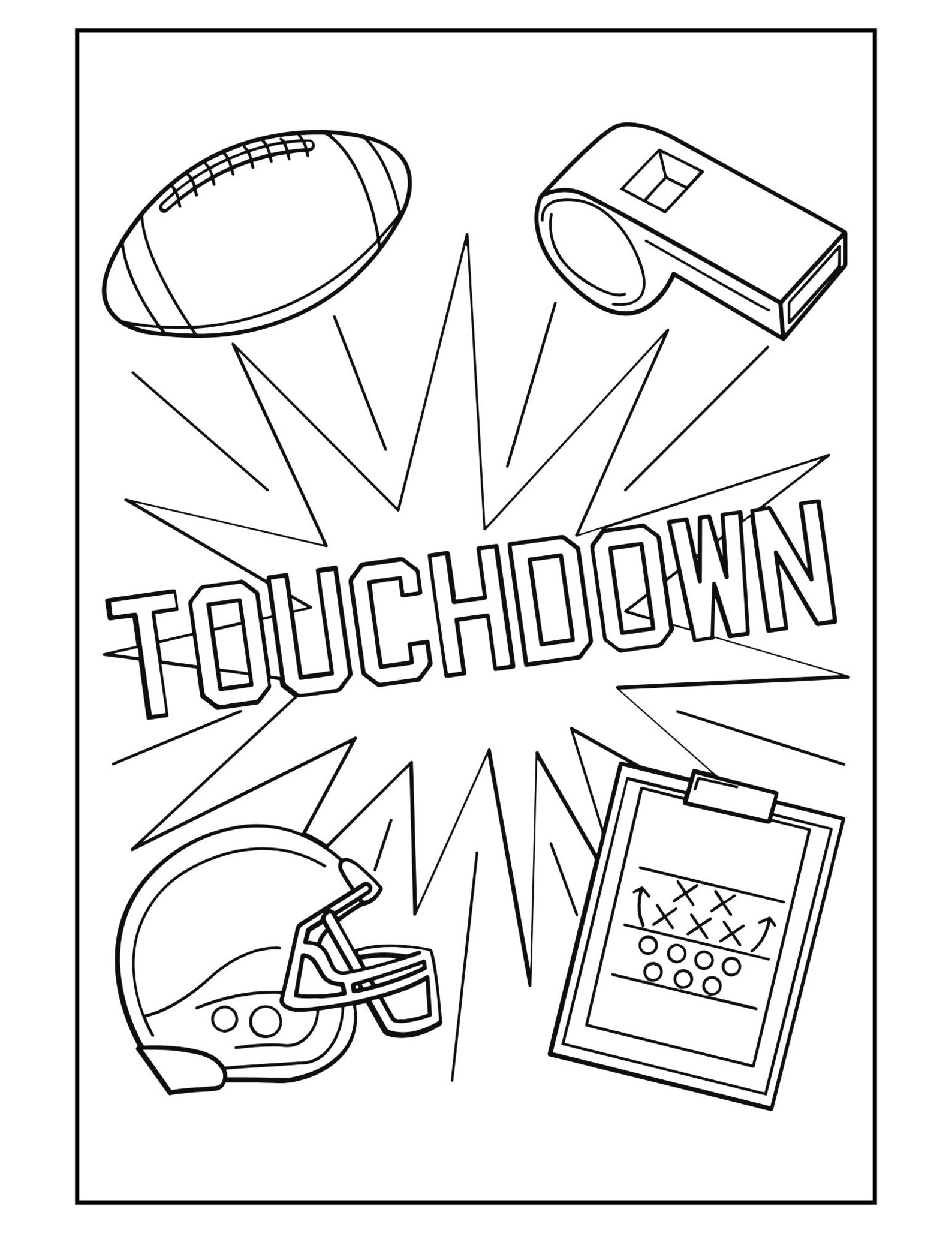 Football Coloring Sheets Printable Super Bowl Activity Sheets Chiefs Vs ...