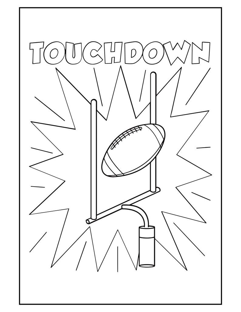 Football Coloring Sheets Printable Super Bowl Activity Sheets Chiefs Vs ...