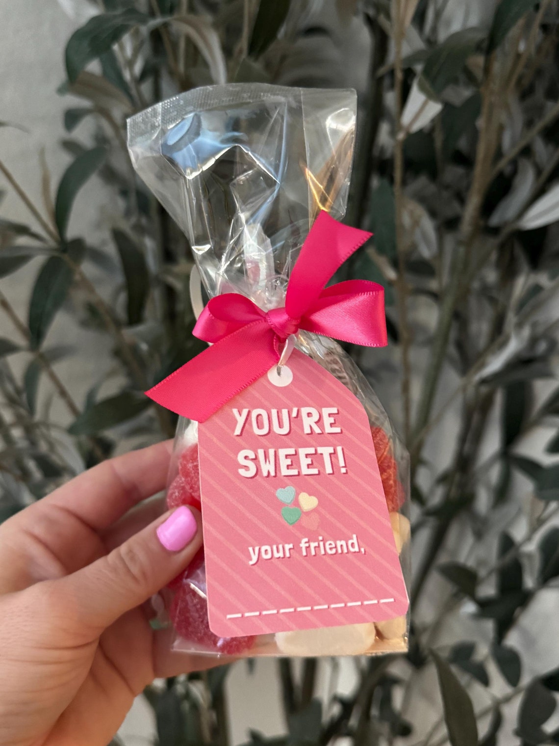Valentine Printable Tag | Attach to Any Candy Sweets | Custom Name Gift ...