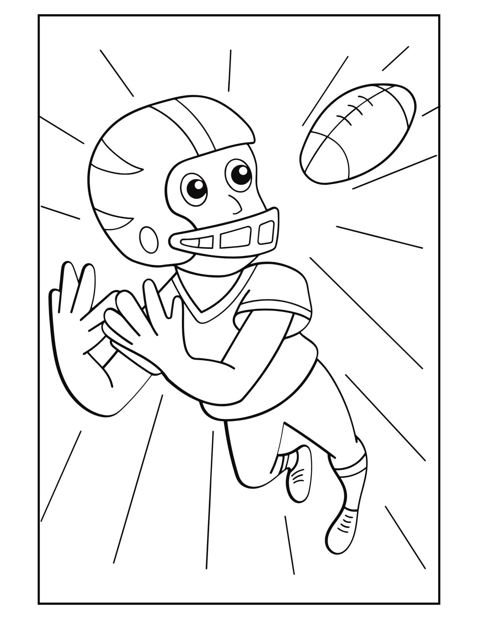 Football Coloring Sheets Printable Super Bowl Activity Sheets Chiefs Vs ...