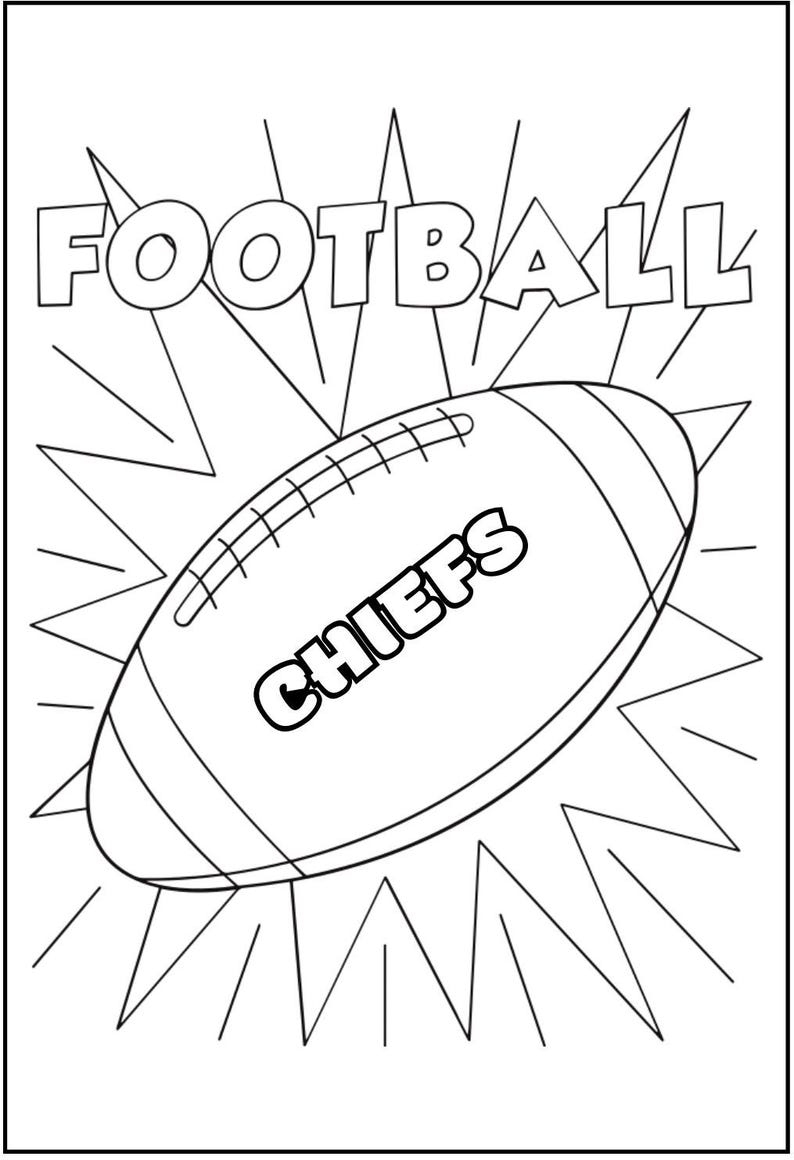 Football Coloring Sheets Printable Super Bowl Activity Sheets Chiefs Vs ...
