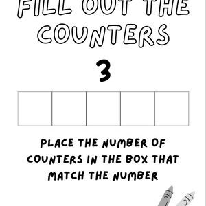 Printable Counting Chart | Learn to Count Numbers 1-5 | Educational for ...