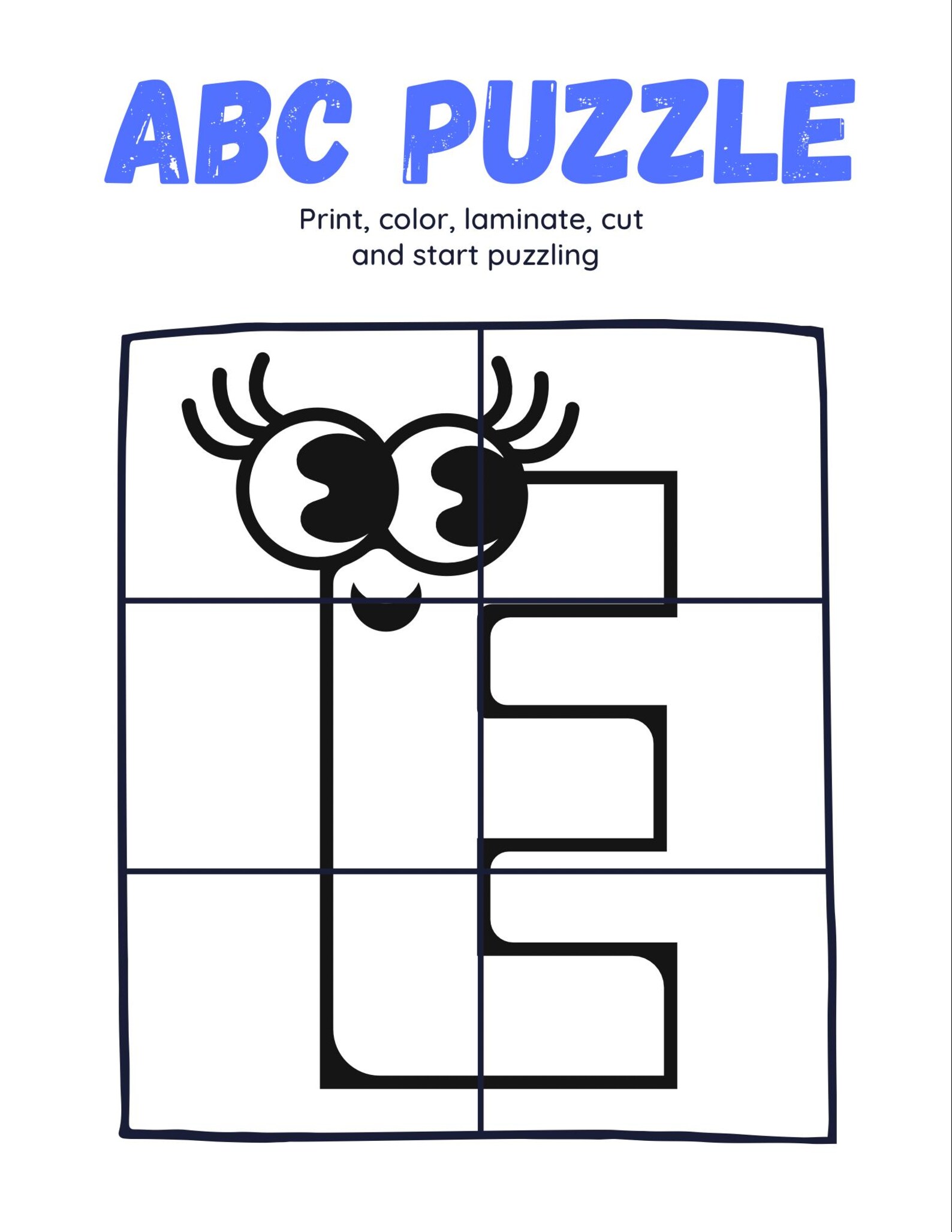 Alphabet Puzzle Printable | Home School Activity | Classroom Activity ...