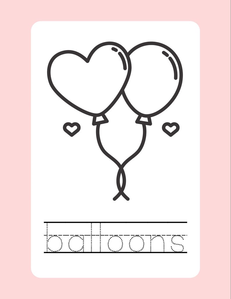 Valentine's Day Trace and Color Activity Book for Kids | Fun Printable ...