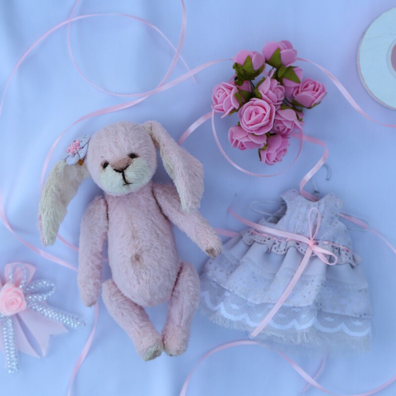 Pink Rabbit Plush Toy - Etsy