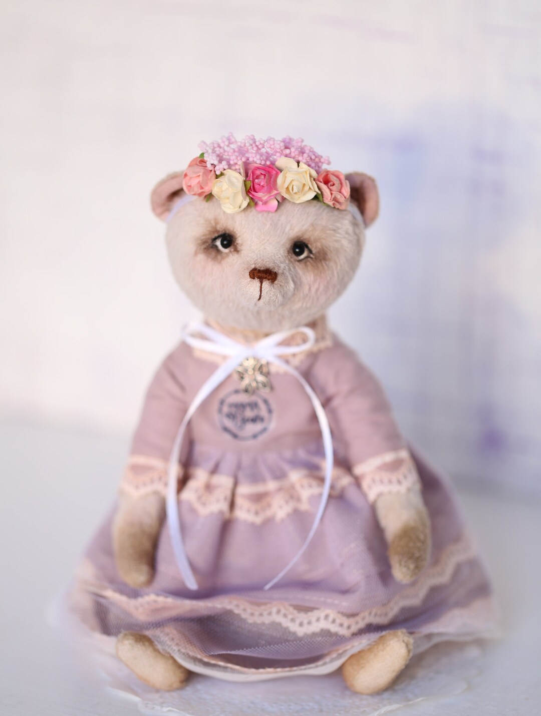 Stuffed Artist Teddy Bear Toy, Custom Joint Teddy Bear, Plush Mama Bear ...