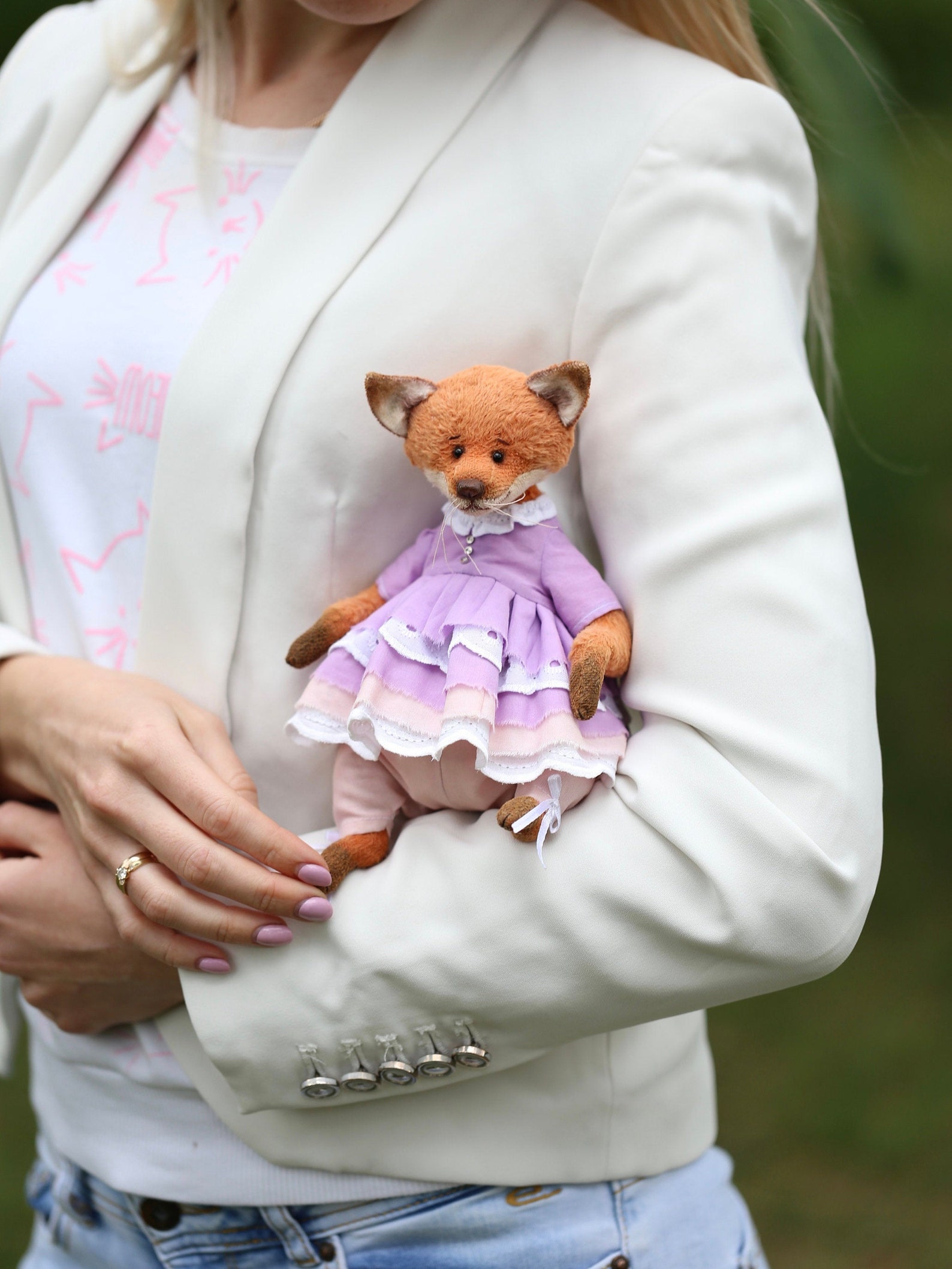 Stuffed Teddy Fox Plush Animal Toy as Nursery Room Decor Fox - Etsy