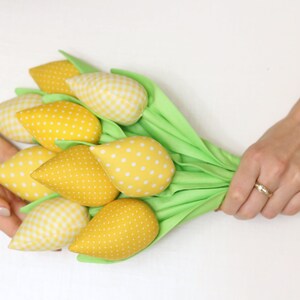 Fabric Tulip PDF Sewing Pattern, Fabric Flowers Video Tutorial, Tilda ...