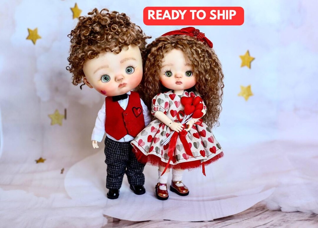 OOAK BJD Romantic Couple Dolls: Collectible Art Dolls in Love With ...