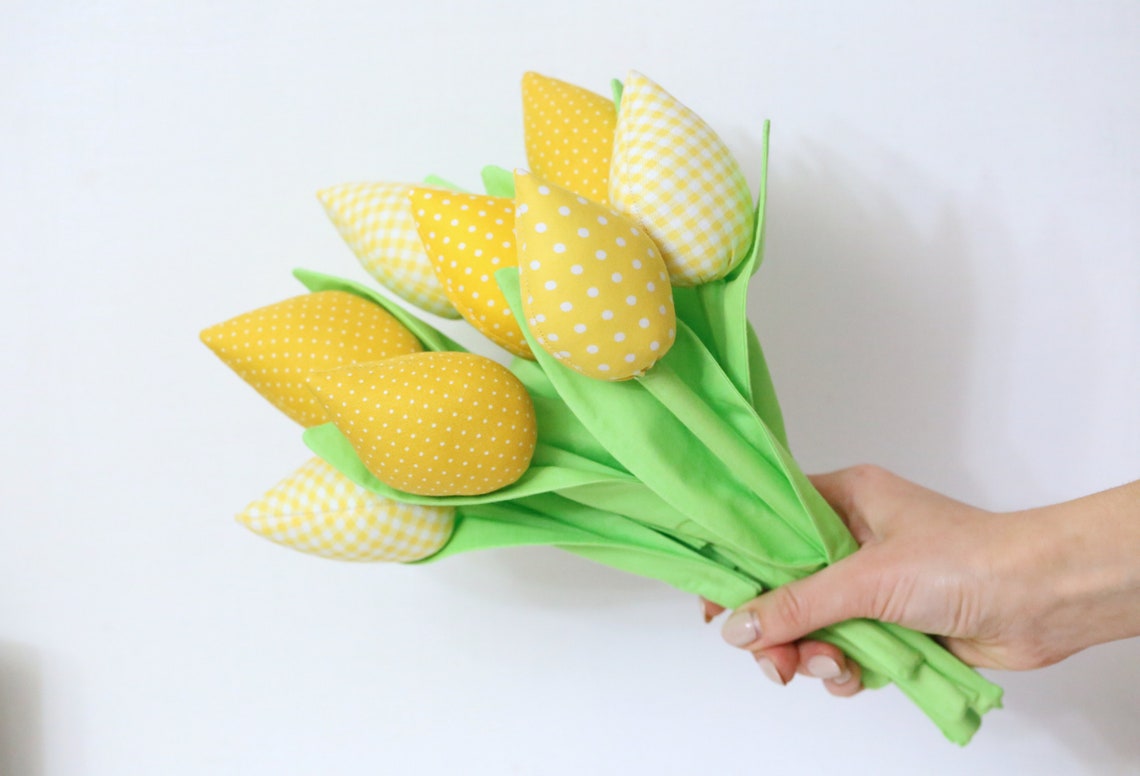 Fabric Tulip PDF Sewing Pattern Fabric Flowers Video - Etsy