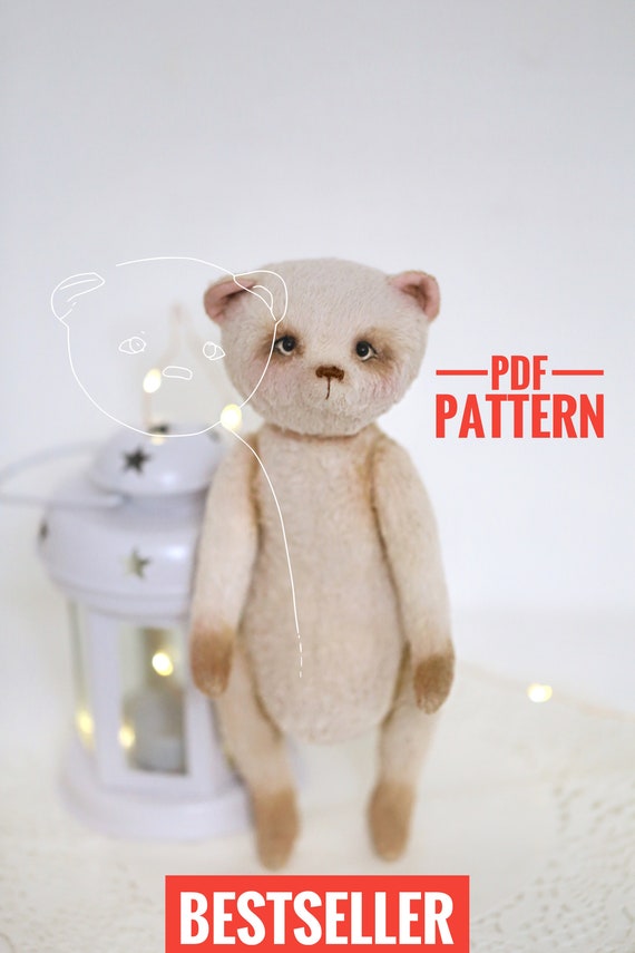 Bear Animal Sewing Pattern Easy Plush Pattern of Teddy Bear - Etsy