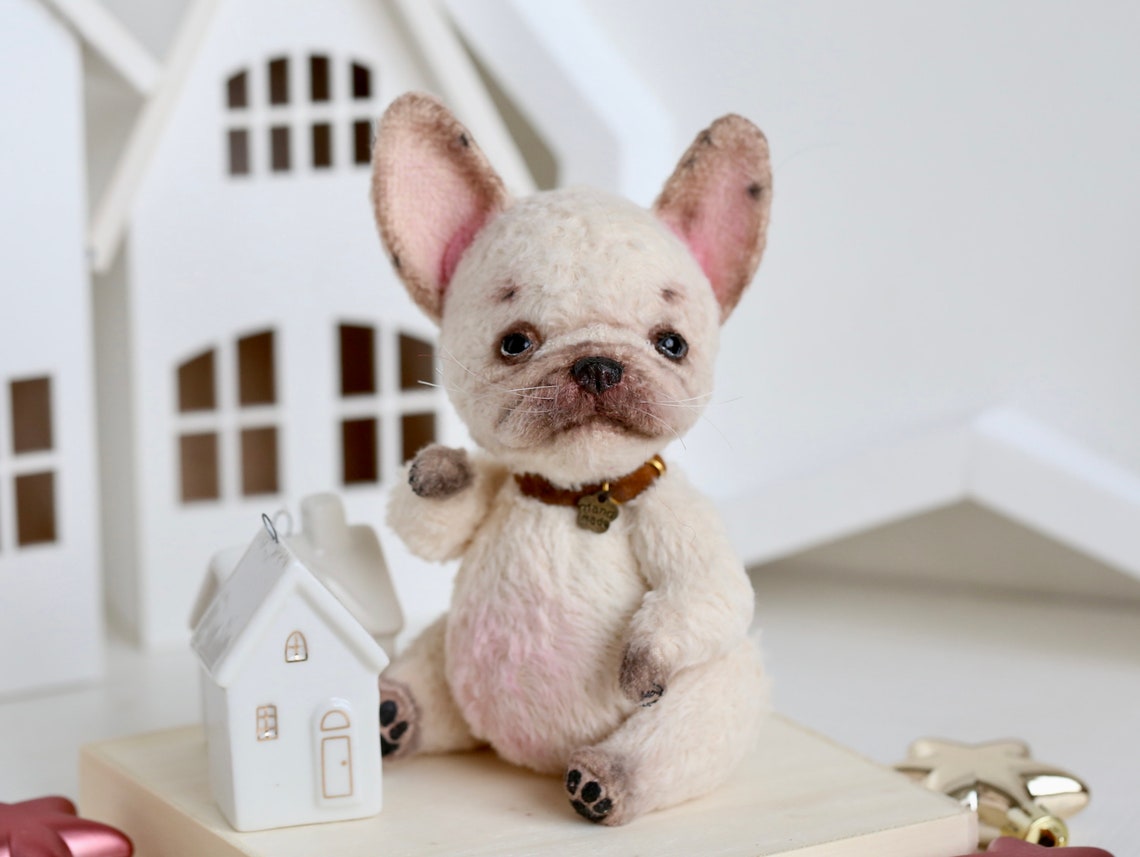 French Bulldog Stuffed Teddy Animal Toy as Christmas Gift - Etsy