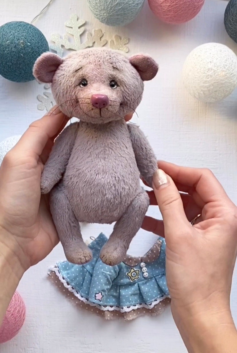 Teddy Mouse Toy Sewing PATTERN Pdfdiy Mouse Figurine Plush | Etsy