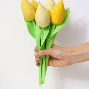 Fabric Tulip PDF Sewing Pattern, Fabric Flowers Video Tutorial, Tilda ...
