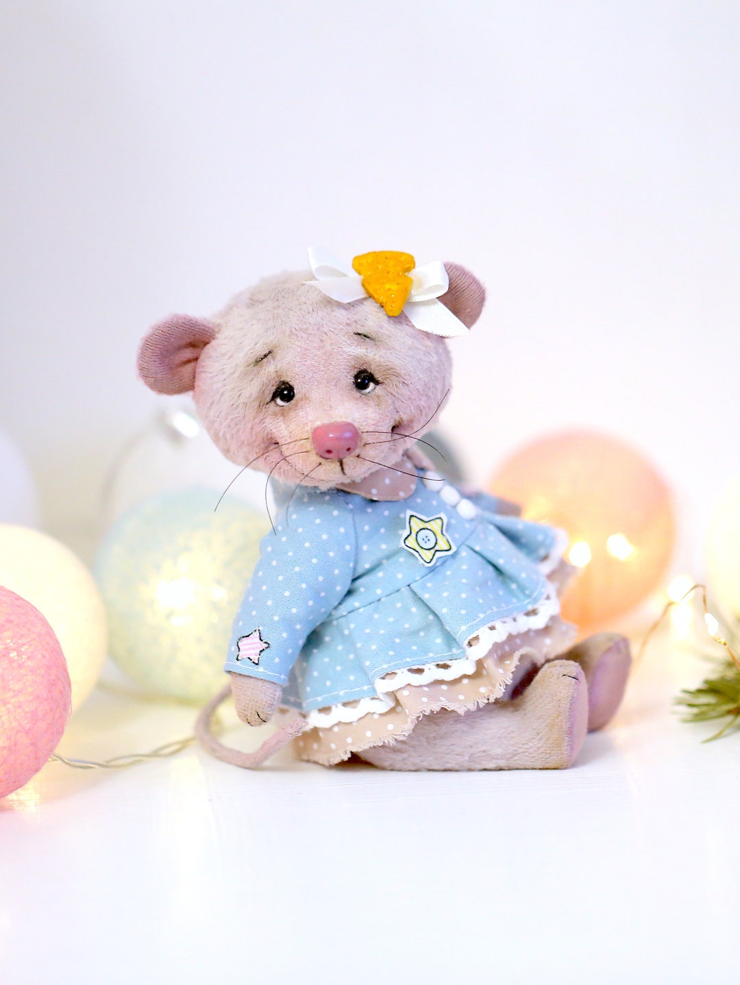 Doll Animal Teddy Mouse Figurine as Christmas Stocking Gift, Stuffed ...