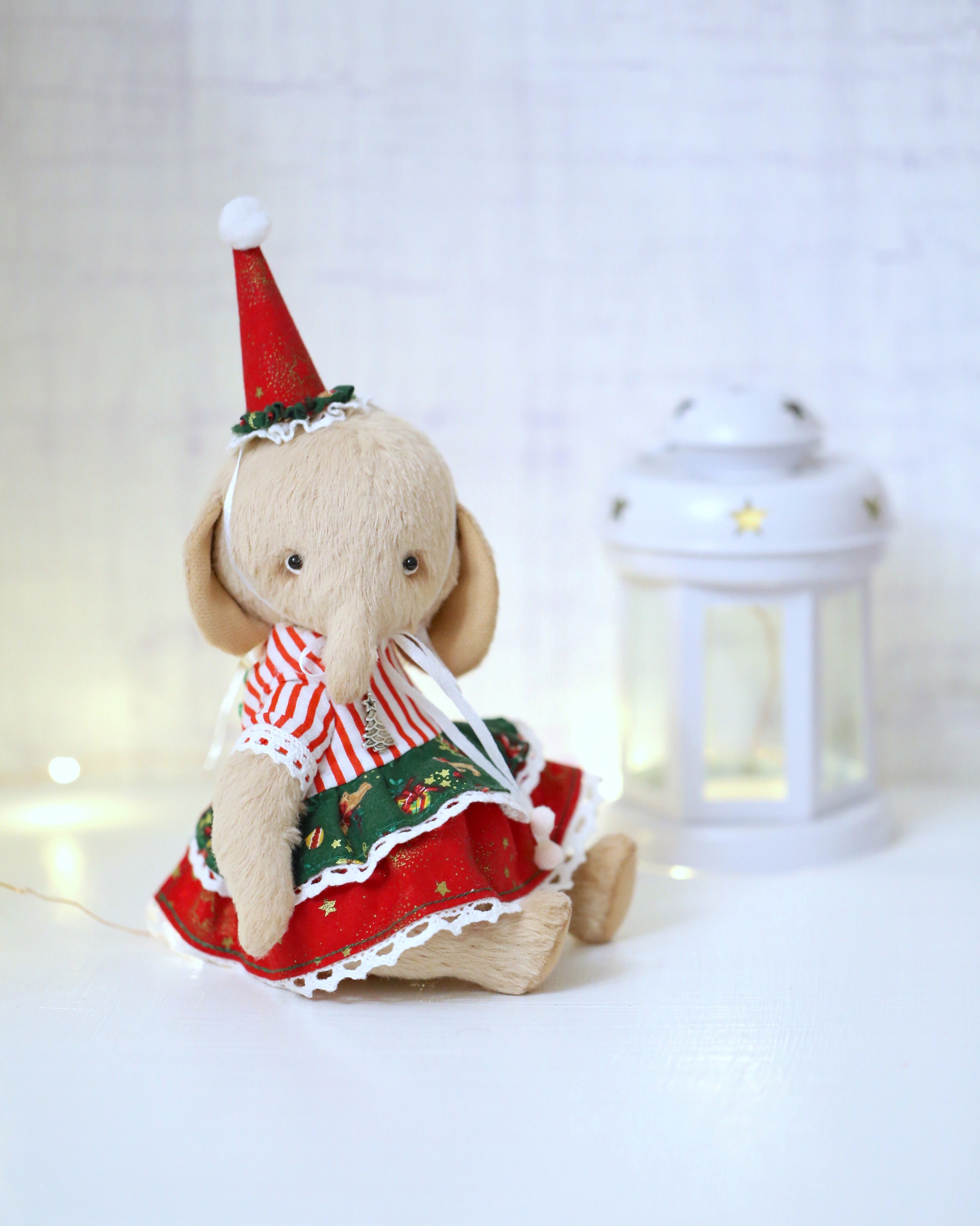 Stuffed Elephant Teddy Toy as Christmas Gift, Circus Elephant Doll ...