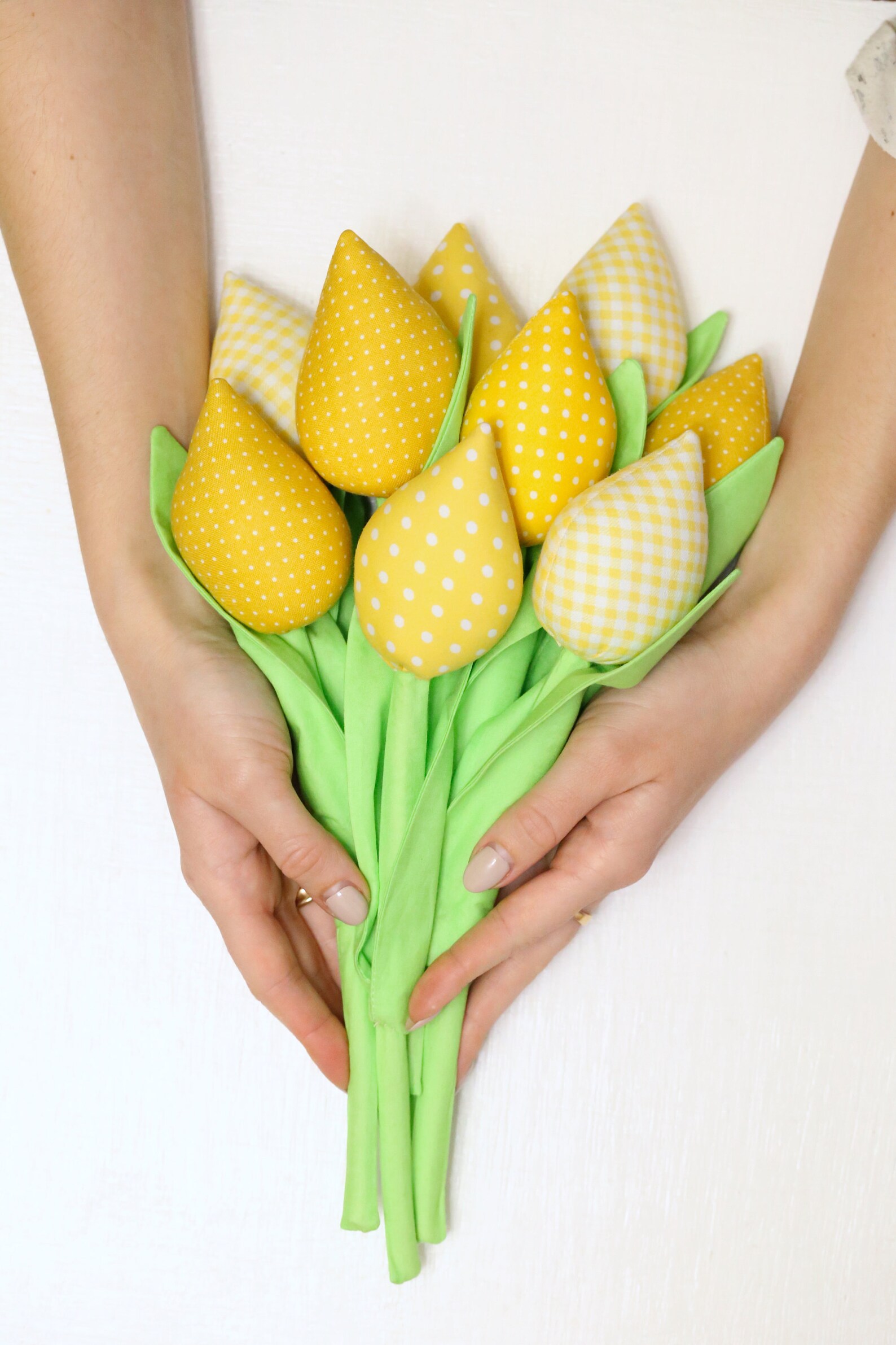 Fabric Tulip PDF Sewing Pattern, Fabric Flowers Video Tutorial, Tilda ...