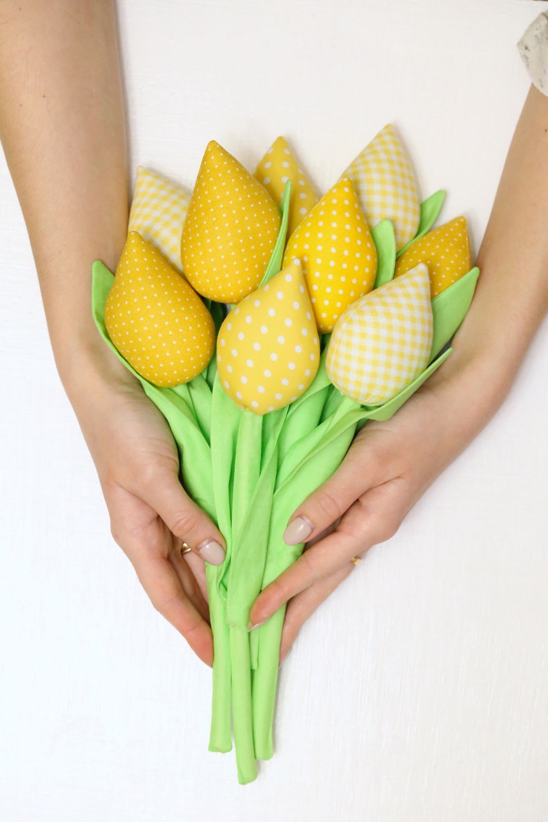 Fabric Tulip PDF Sewing Pattern, Fabric Flowers Video Tutorial, Tilda ...