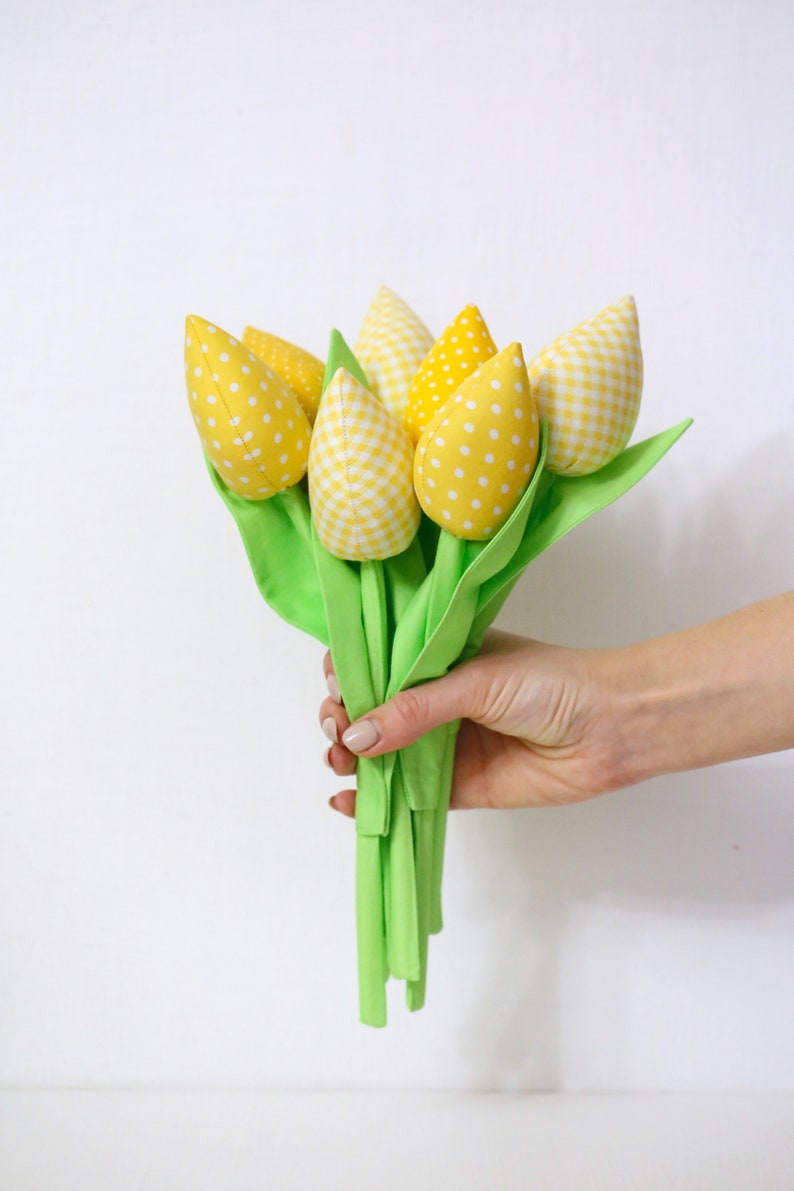 Fabric Tulip PDF Sewing Pattern, Fabric Flowers Video Tutorial, Tilda ...