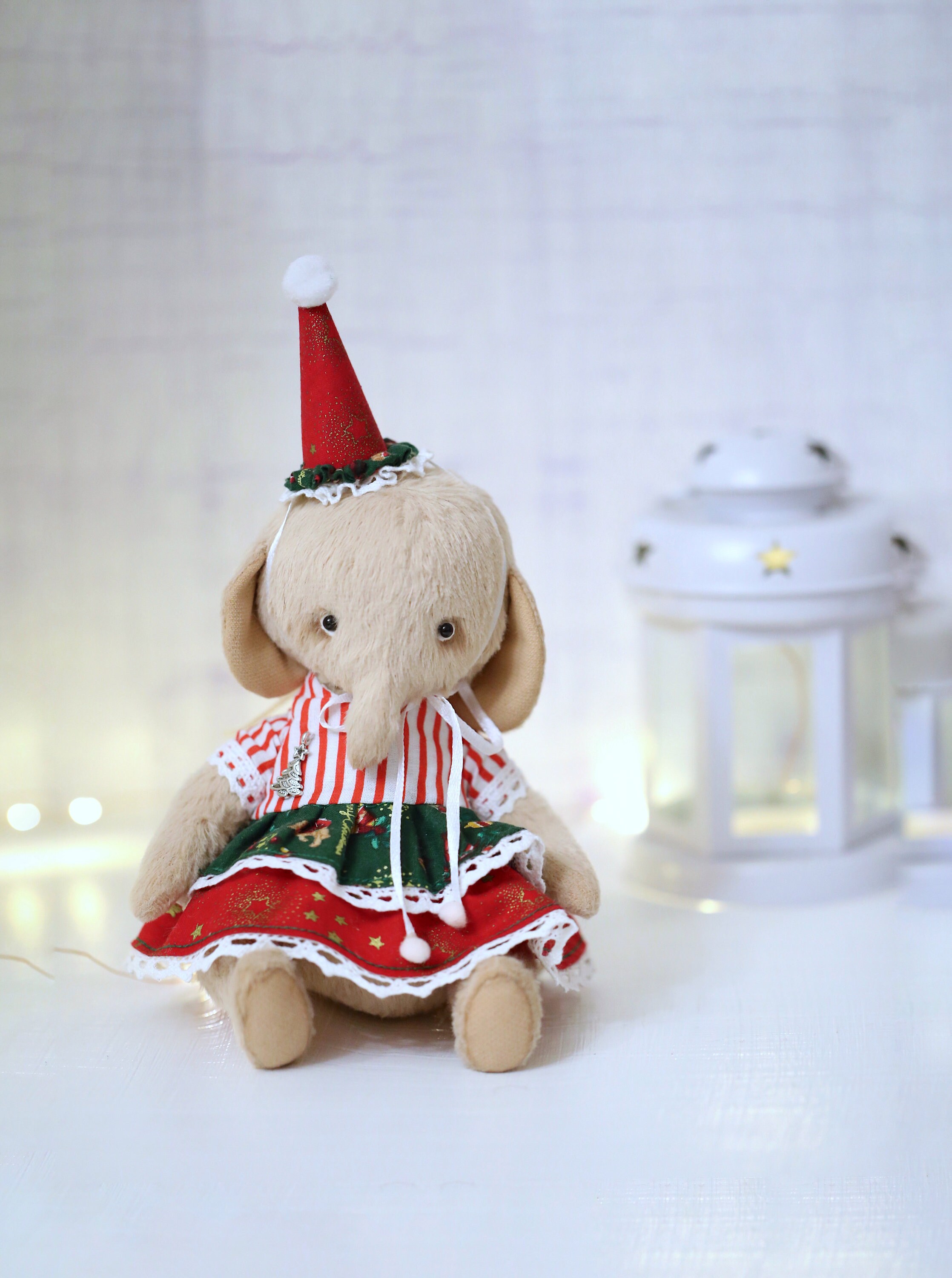Stuffed Elephant Teddy Toy as Christmas Gift Circus Elephant - Etsy