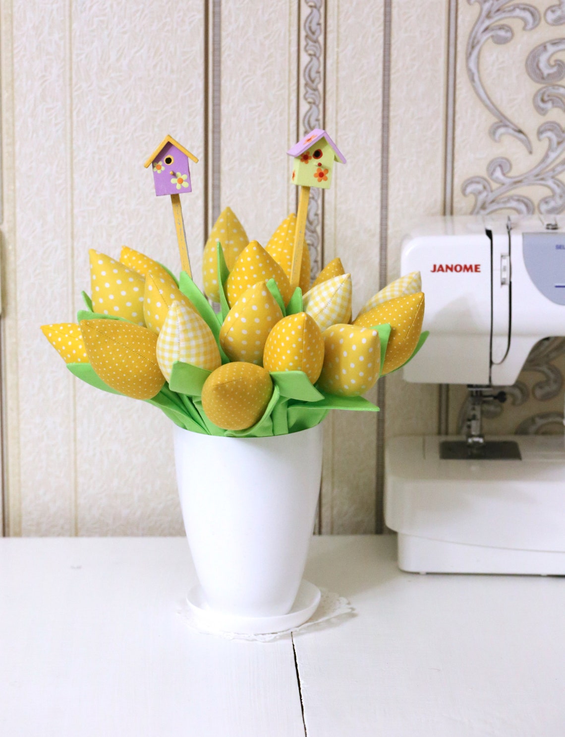 Fabric Tulip PDF Sewing Pattern Fabric Flowers Video - Etsy