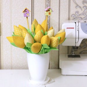 Fabric Tulip PDF Sewing Pattern, Fabric Flowers Video Tutorial, Tilda ...