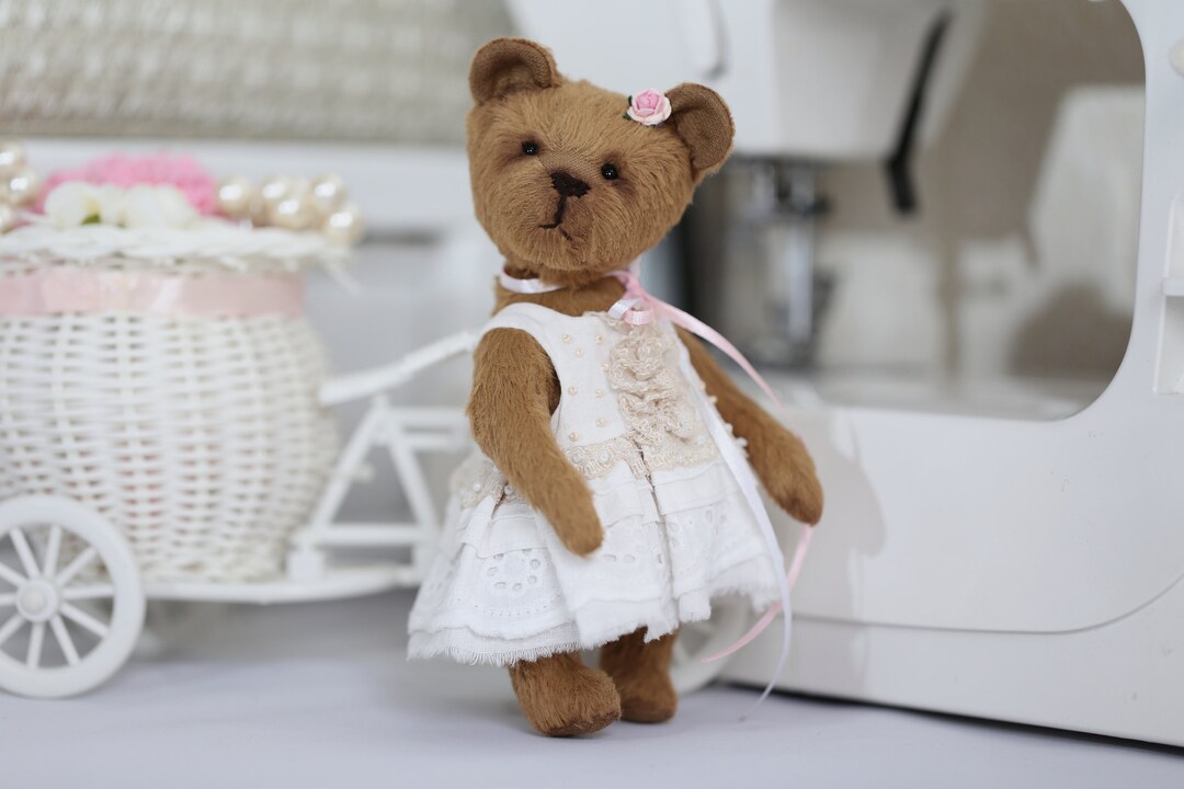Memory Stuffed Handmade Teddy Bear as Birthday Gift, Custom Small Plush ...