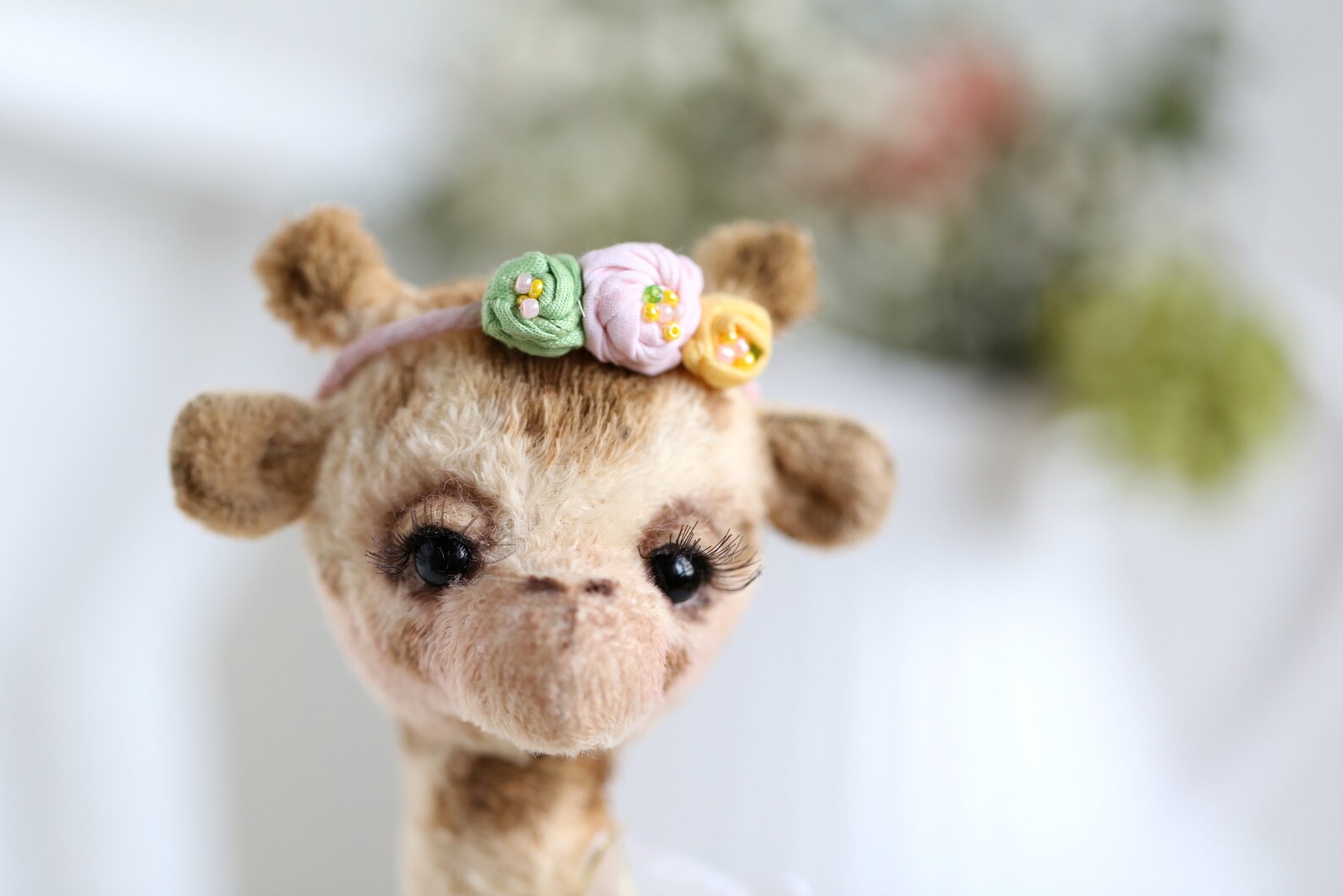 Stuffed Teddy Giraffe Art Toy as Christmas Gift Artist Fabric - Etsy