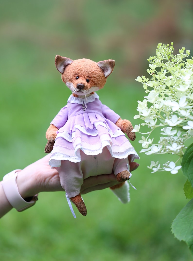 Teddy Fox Plush Stuffed Animal Toy as Christmas Gift Fox Art - Etsy