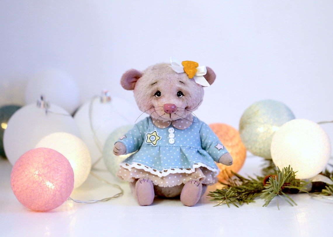 Teddy Mouse Toy Sewing PATTERN Pdfdiy Mouse Figurine Plush - Etsy