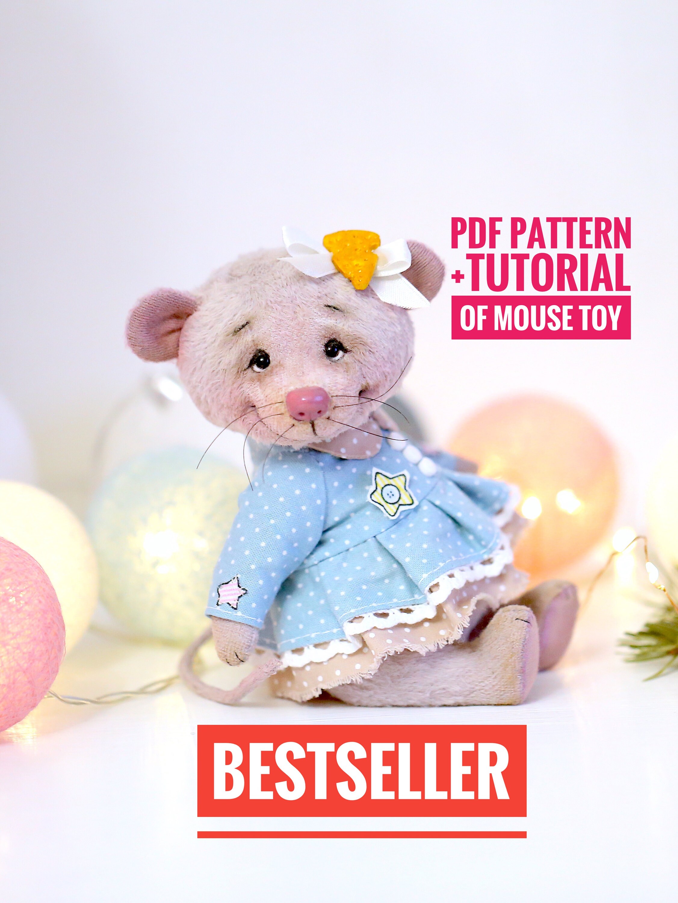 Teddy Bear Toy Sewing Pattern, Diy Doll Decor in Pdf Tutorials / COUPON ...